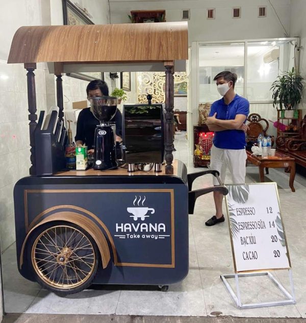 Xem ngay 15+ mẫu xe cafe take away đẹp, cực sáng tạo, dễ làm